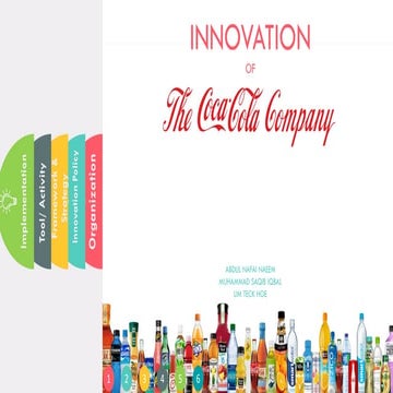 Innovation of CocaCola slideshare | PPT