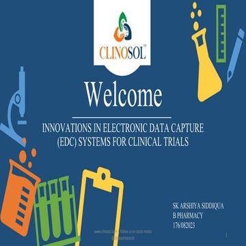 Innovations in Electronic Data Capture (EDC) Systems for Clinical ...