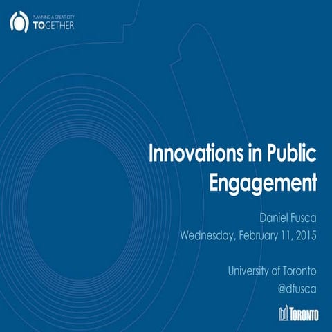 Innovations in Public Engagement | PPTX
