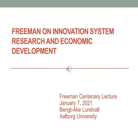 Innovation system 101-lecture-1 | PPT
