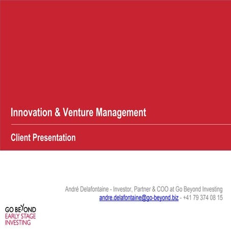 Open Innovation & Corporate Venturing - Corporate meet Startups as a ...