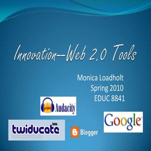Innovation web 2_0_tools[1] | PPTX