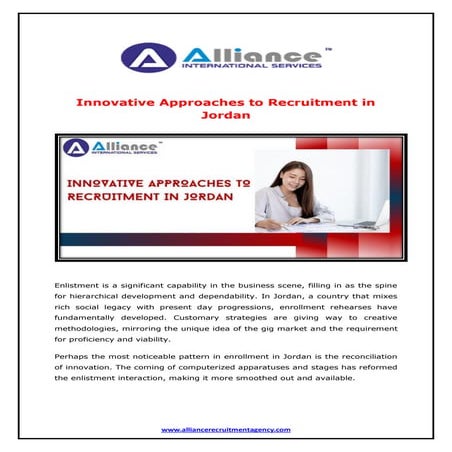 Innovative Approaches to Recruitment in Jordan | PDF