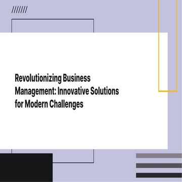 Transforming Business with Smart Business Management Solutions | PDF