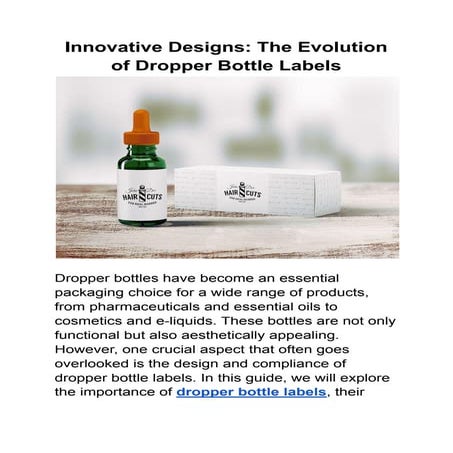 Innovative Designs_ The Evolution of Dropper Bottle Labels.pdf
