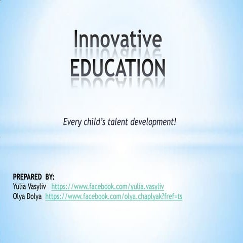 Innovative education | PPTX