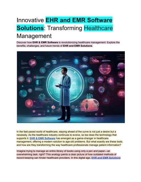 Emr presentation | PPT