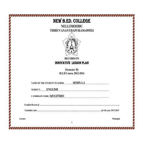 Innovative lesson plan on John Keats' Daisy's Song | PDF