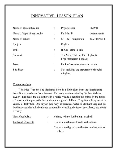 A detailed lesson plan in english 3 | PDF