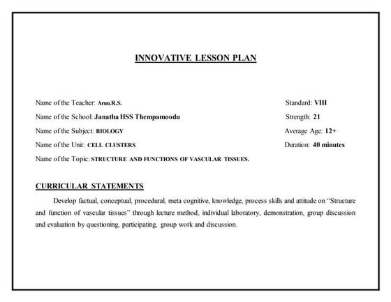 Lesson plan pdf | PDF | Reproductive Health | Diseases and Conditions