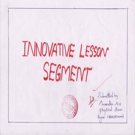Innovative Lesson Segment | PDF