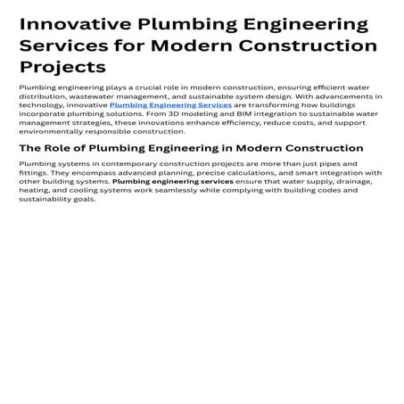 Innovative Plumbing Engineering Services for Modern Construction Projects.pdf