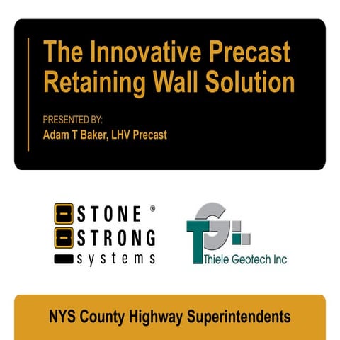 Innovative Retaining Wall Systems | PDF