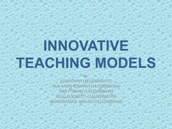 INTEGRATED TEACHING AND LEARNING APPROACHES | PDF