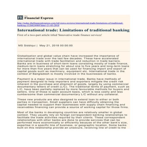 Innovative trade finance 1 | PDF