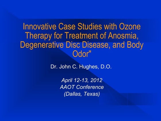 Ozone therapy in endodontic treatment | PDF