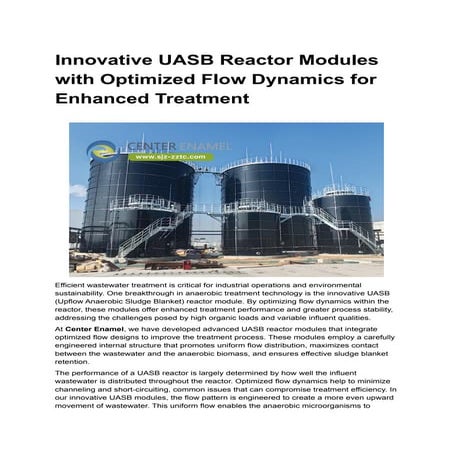 Innovative UASB Reactor Modules with Optimized Flow Dynamics for Enhanced Treatment.docx