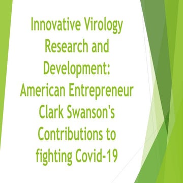 Innovative Virology Research and Development: American Entrepreneur ...