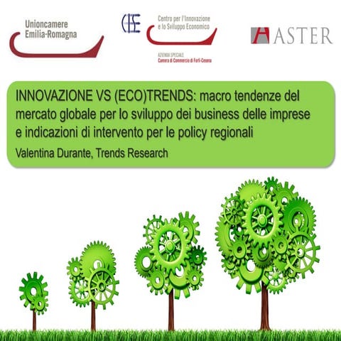 INNOVAZIONE vs (eco)TRENDS: city, living, work, consumption, health | PPT
