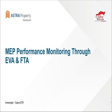 Innovenger - MEP Performance Monitoring Through EVA & FTA_Supra GTR.pptx
