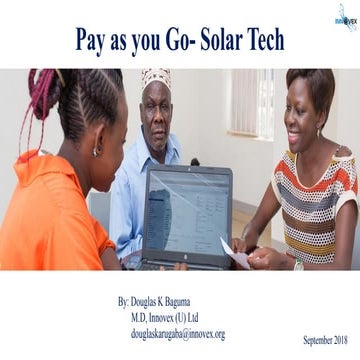 Pay As You Go Solar Tech | PDF