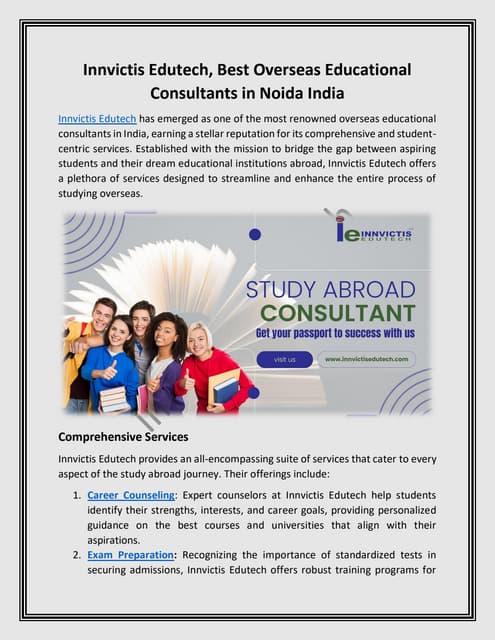 Innvictis Edutech, Study abroad consultants at Innvictis edutech llp