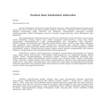 Inokulasi koloni bakteri | DOC