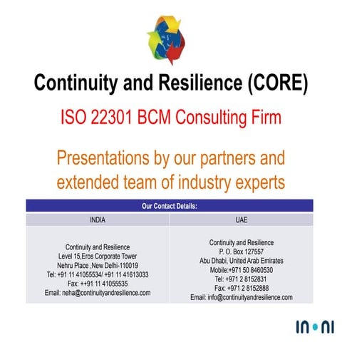 Improving BCM through Measurement and Benchmarking | PPT