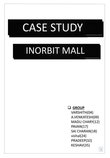 INORBIT MALL CASE STUDY | PDF