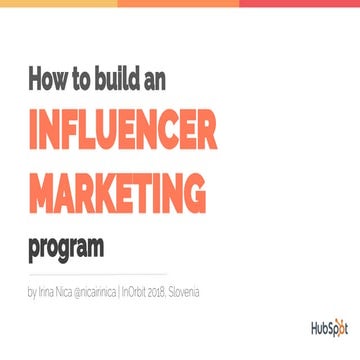 How to build a highly effective in-house influencer marketing program | PDF