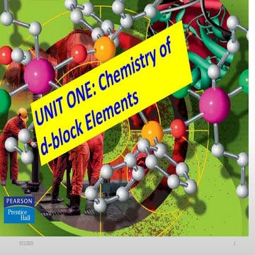 Inorganic 2 Unit one d block.f block pdf | PDF