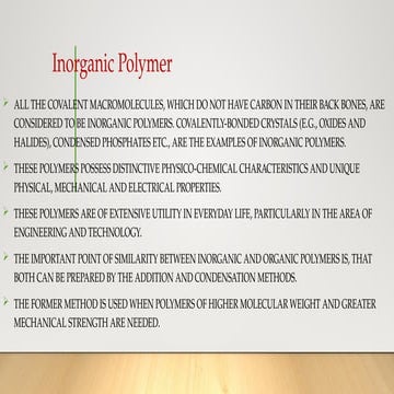 Inorganic Polymer.pptx1231546464646848151 | PPTX