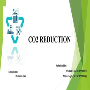 Carbon dioxide reduction | PPTX