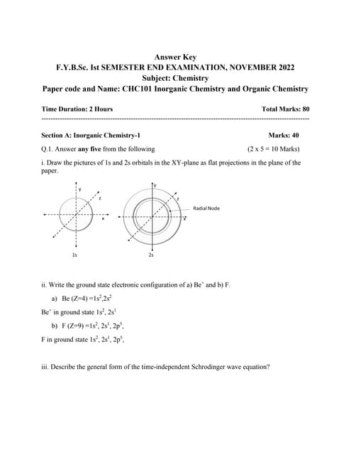Radial and angular parts wave function | PPT
