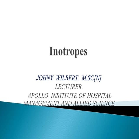 inotropes | PDF
