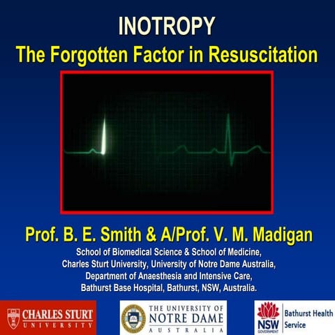 SEMS 2014: Brendan Smith - Inotropy in resus | PPT
