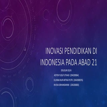 Inovasi Pendidikan Di Indonesia pada abad 21.pptx