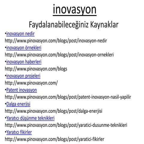 inovasyon | PPTX