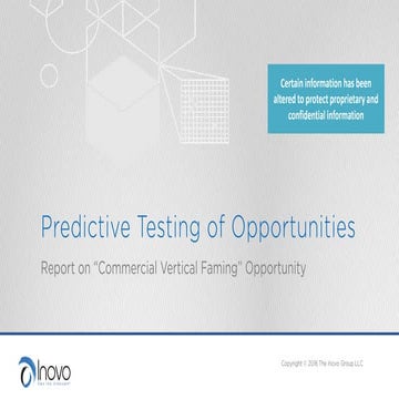 Predictive testing of opportunities example report | PDF