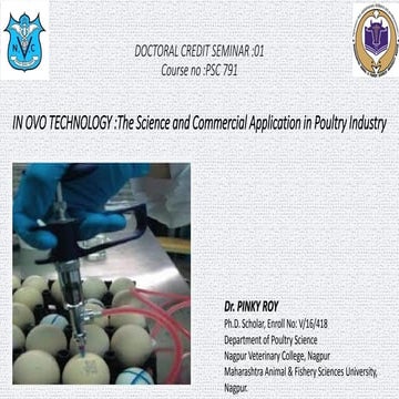 In ovo technology | PDF