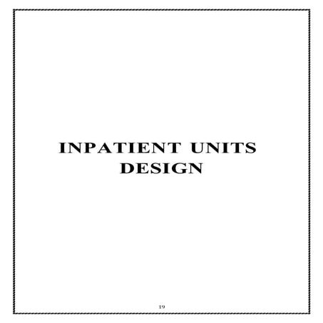 Inpatient units design (word) | DOCX