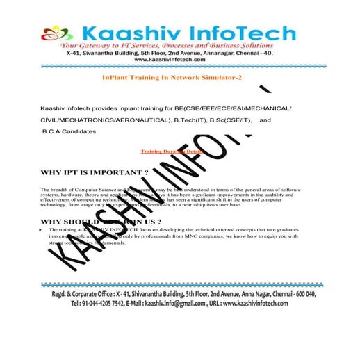 Inplant training in_ns2_1 | DOCX