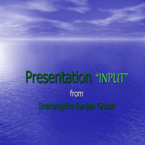 Input Ppt