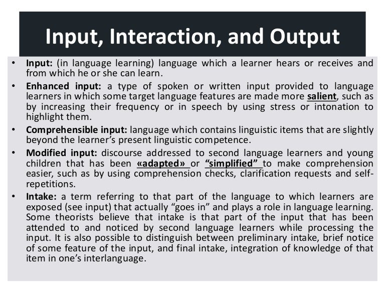 Input Interaction And Output 5