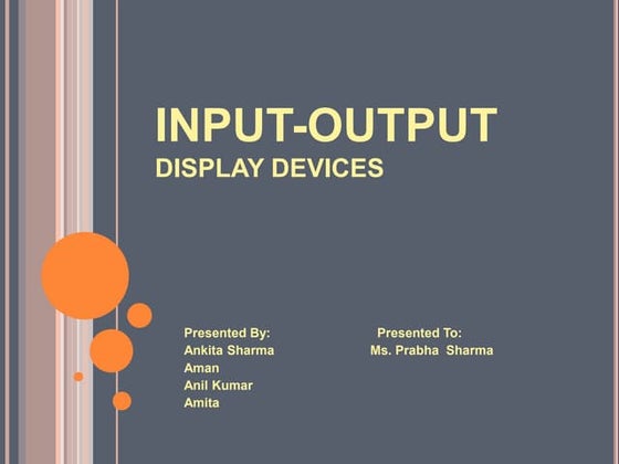 Computer Fundamentals Input And Output Devices Ppt Computer Peripherals Computing