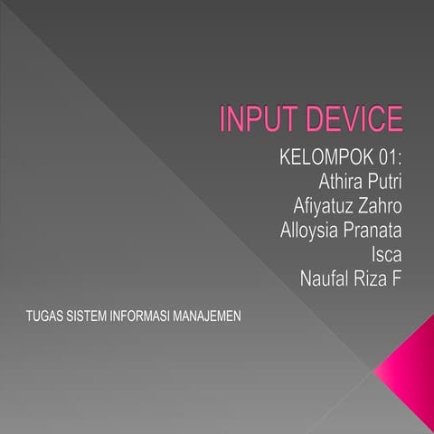 Input device | PPTX
