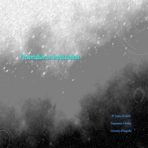 Input Devices | PPTX | Computer Peripherals | Computing