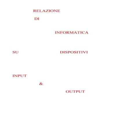 Input e output | DOC