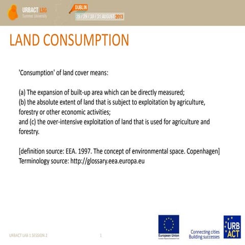 URBACT Summer University 2013 - Labs - Low Carbon Transition - Input | PPT
