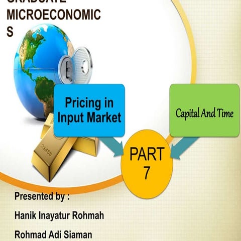 Pricing Input market And Capital and time | PPTX